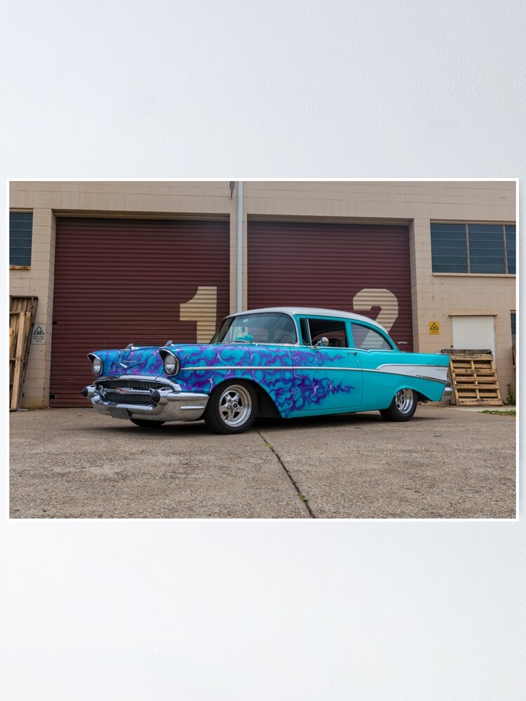 "Three 57 Chevy" Poster by cars | Redbubble