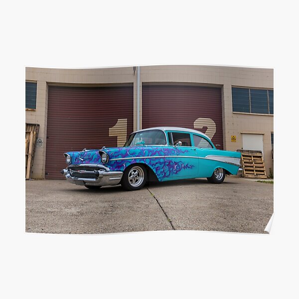 "Three 57 Chevy" Poster by cars | Redbubble