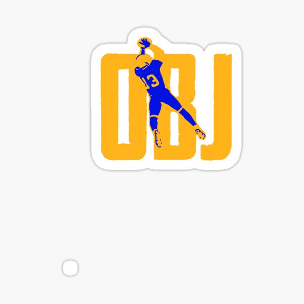 "AIR OBJ LA LOS ANGELES FOOTBALL SHIRT AND STICKER " Sticker by ...