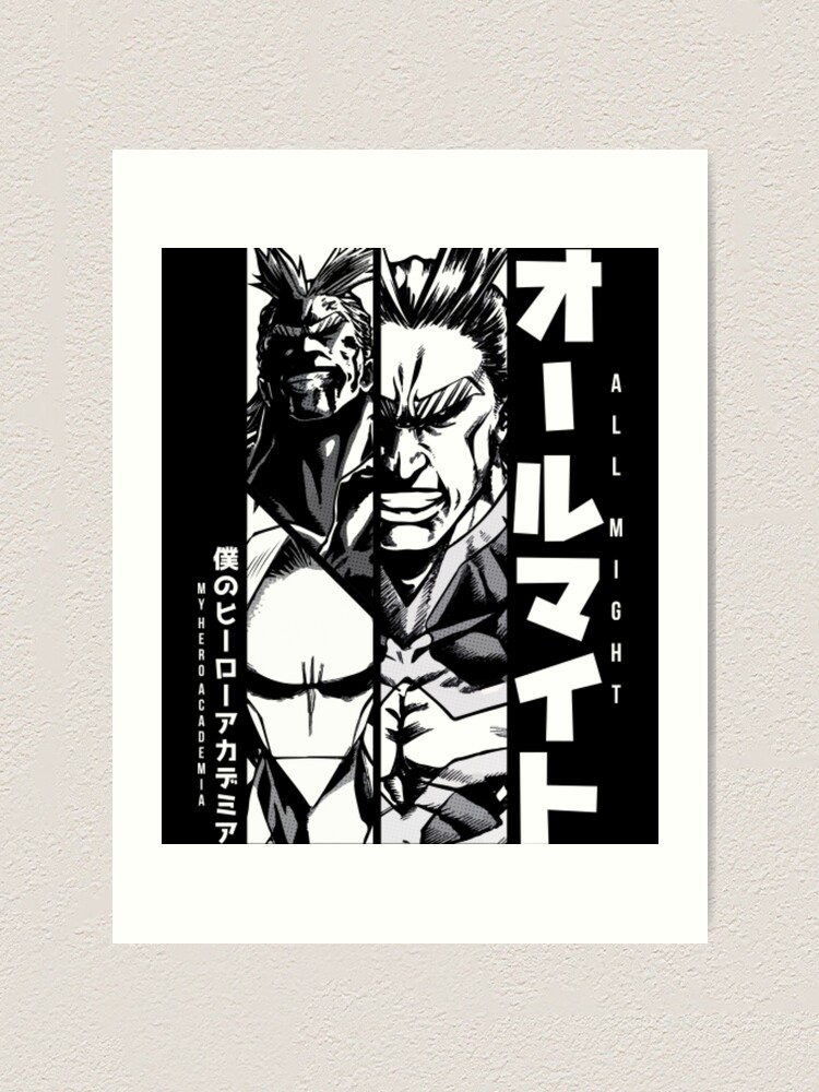 "All Might == Boku no Hero Academia = Manga Panel" Art Print by ...