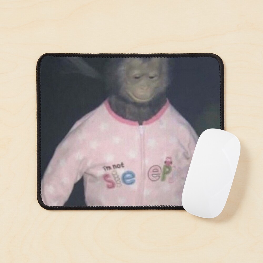 "I'm not sleepy monkey" Sticker for Sale by HangLooseDraft | Redbubble