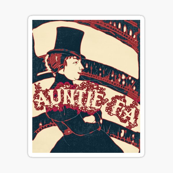 "Auntie Fa In The Box Variant2" Sticker for Sale by indiecameo | Redbubble