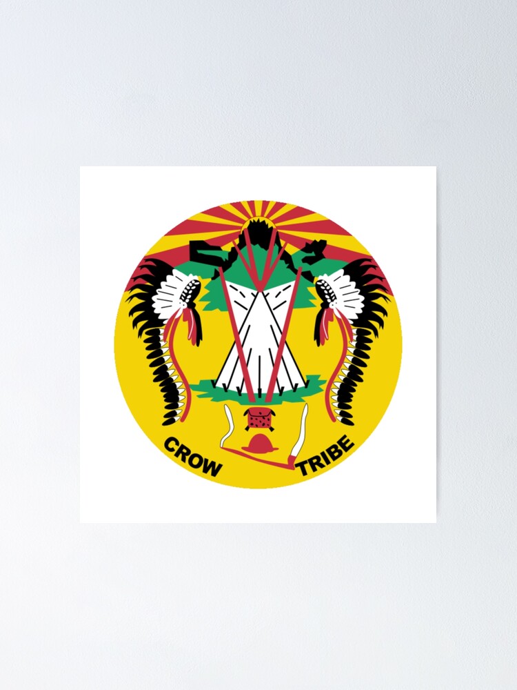 "Seal Of The Crow Tribe Of Montana" Poster by Pop-Pop-P-Pow | Redbubble