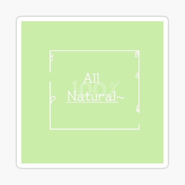 "cute simple nature desgin green" Sticker by Meis-Bubble | Redbubble