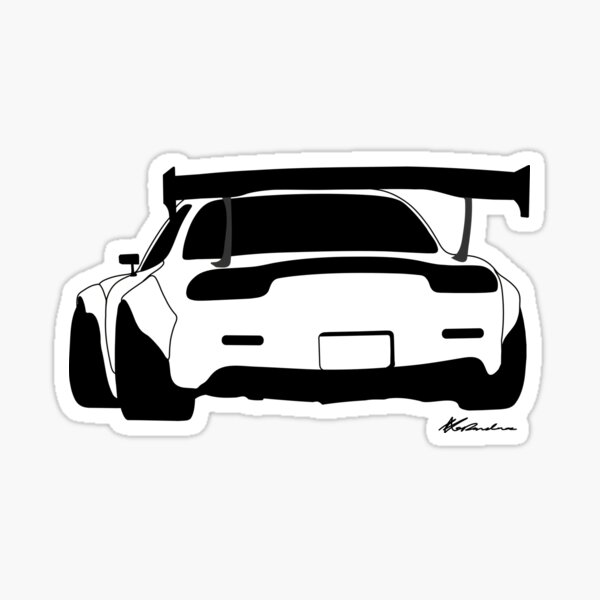 "RX7" Sticker by ClassicAuto | Redbubble