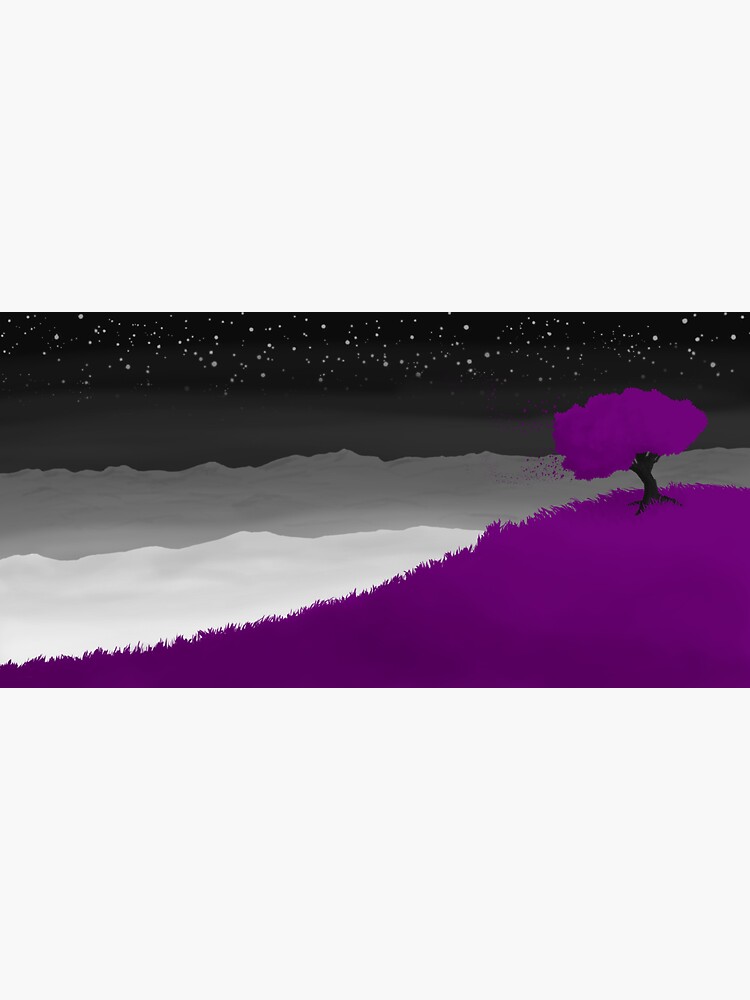 "Subtle Ace Flag Hilltop with Tree" Sticker for Sale by TreeSpiral ...