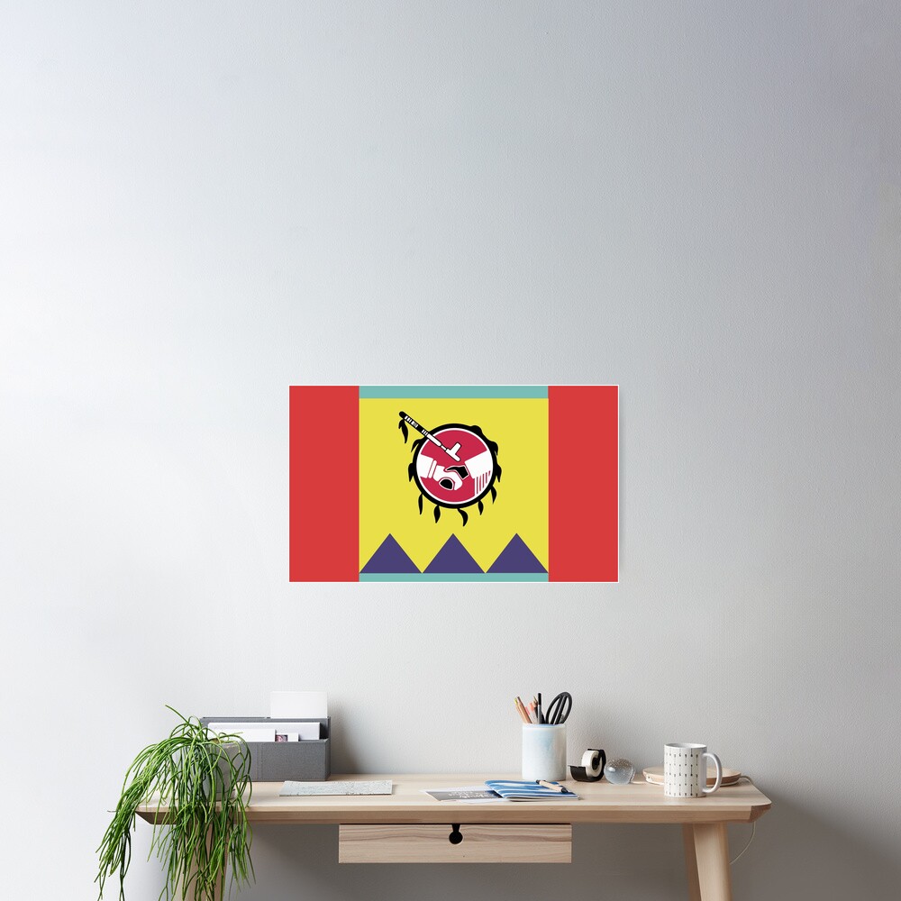 "Flag of the Stoney Nakoda Nation Canada" Poster for Sale by mo91 ...