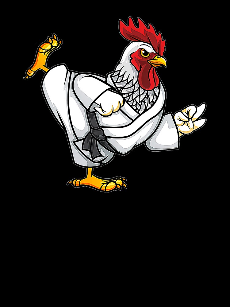"Funny Ninja Chicken rooster doing Karate Samurai Design Gift " Kids T ...