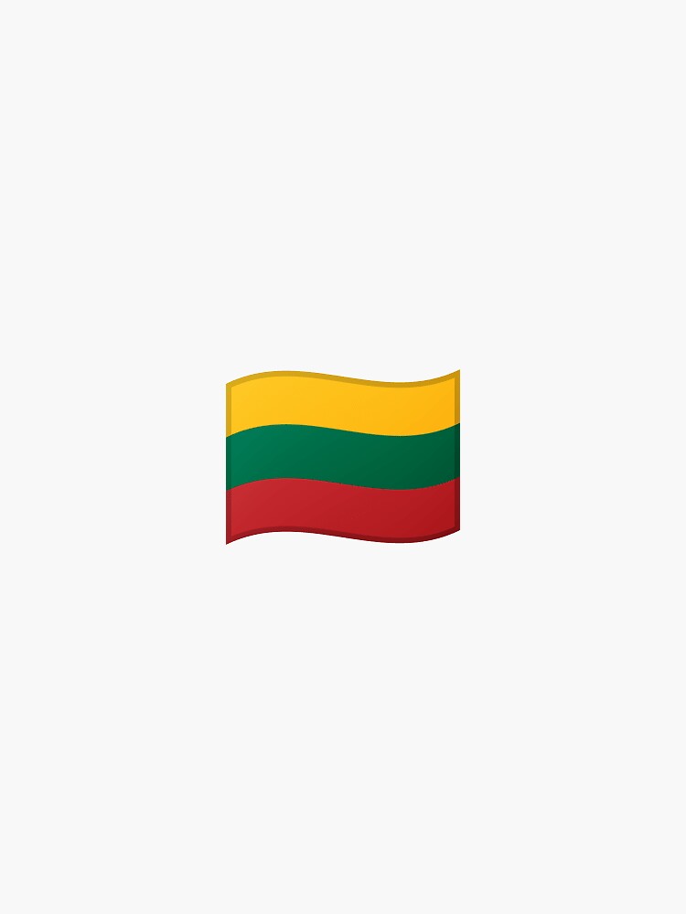 " Emoji Flag Lithuania" Sticker by Stickypegatinas | Redbubble