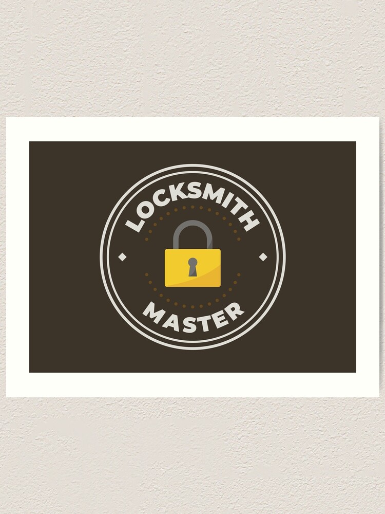 "Locksmith master logo" Art Print for Sale by Morcawork | Redbubble