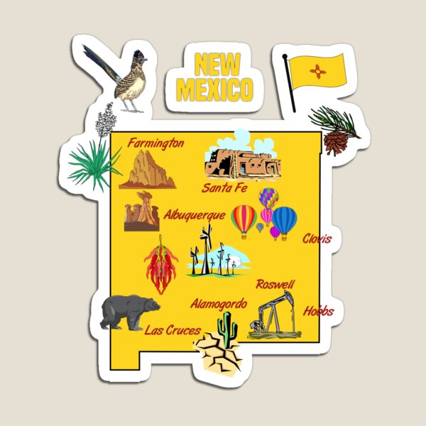 New Mexico Landmarks Map 13,985 New Mexico Map Images, Stock Photos,