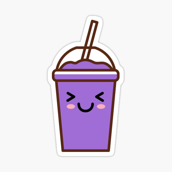 "Kawaii Purple Slushy - Cute Kawaii Slushy" Sticker for Sale by 2-Of-A ...