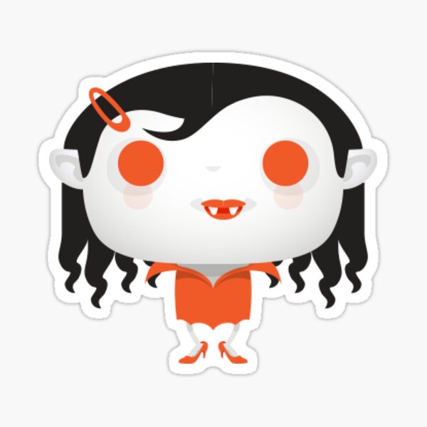 "Vampire Girl STIKERS " Sticker for Sale by MAGNYSHOP | Redbubble