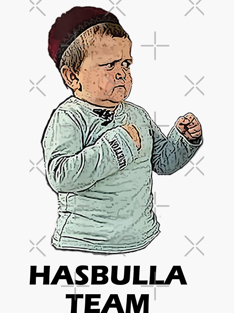 Pegatina «Hasbulla Magomedov Team - Mini Khabib - meme» de Zirrko ...
