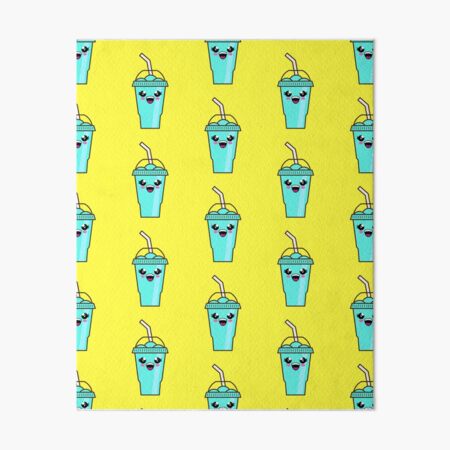 "Kawaii Blue Cutie Slushy - Cute Kawaii Slushy" Art Board Print for ...