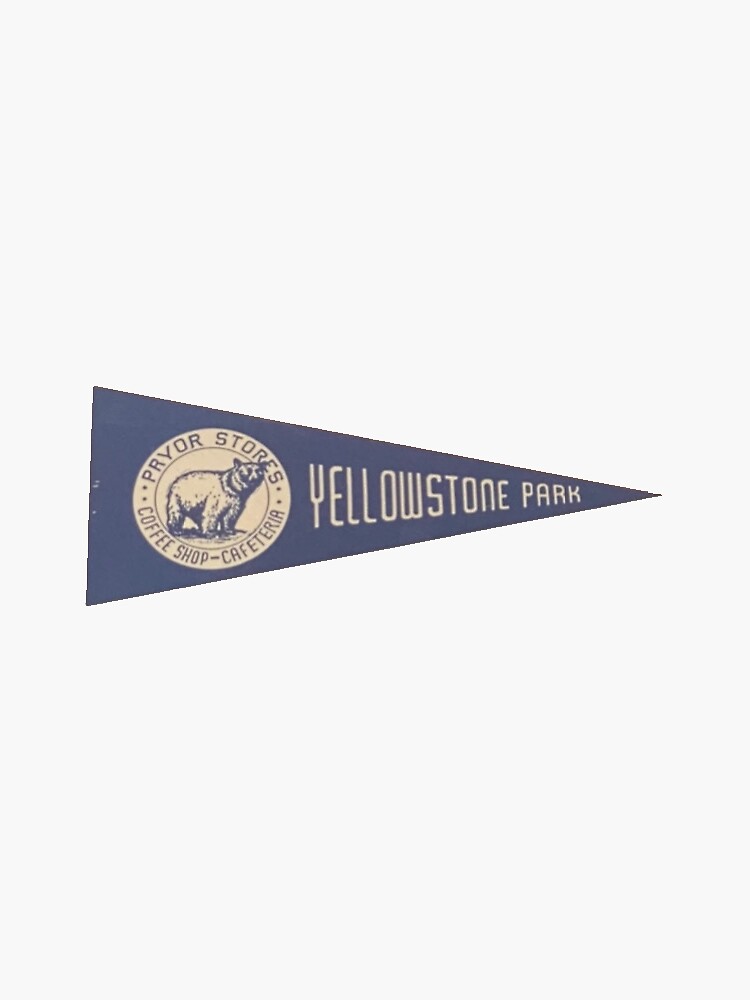 "Yellowstone Park Flag" Sticker for Sale by cnucks10 | Redbubble