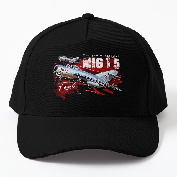 "Mikoyan-Gurevich MiG-15 Soviet Union Vintage Fighterjet Aircraft" Cap ...