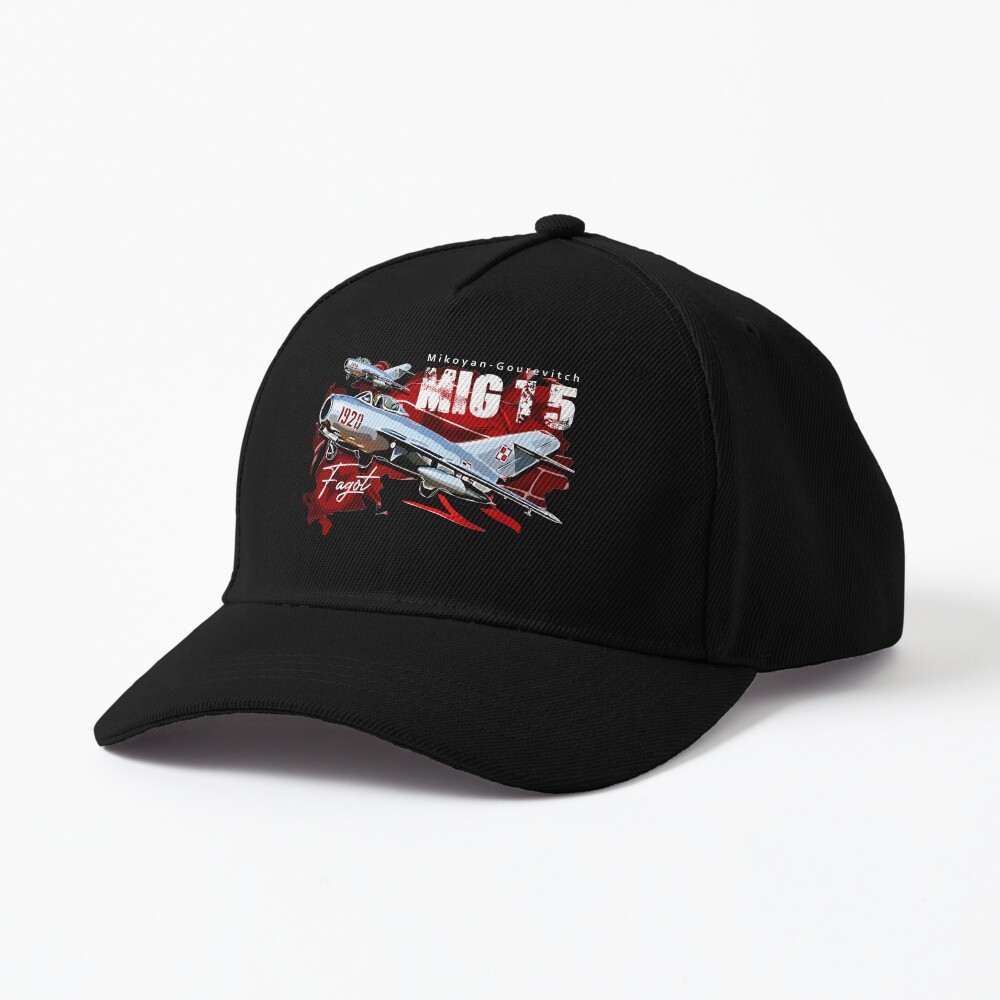 "Mikoyan-Gurevich MiG-15 Soviet Union Vintage Fighterjet Aircraft" Cap ...