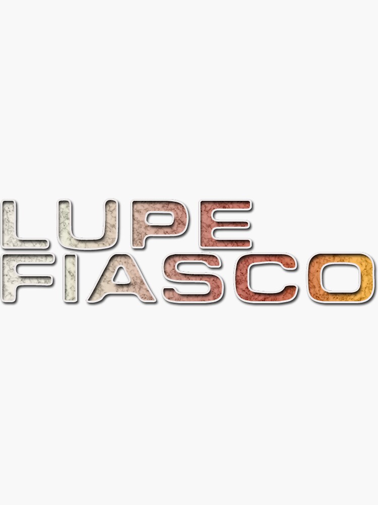 "Lupe fiasco logo cover" Sticker by CambreLa | Redbubble