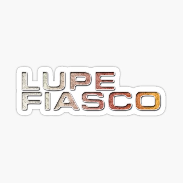 "Lupe fiasco logo cover" Sticker by CambreLa | Redbubble