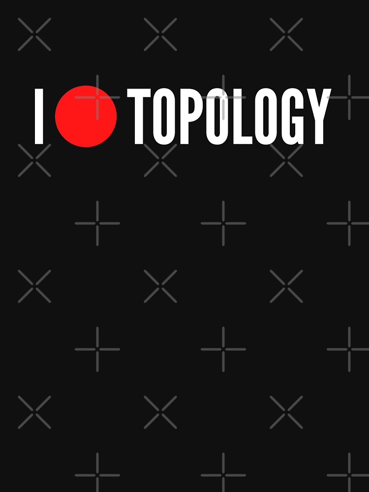 "I love topology math geek joke - black oneline" Essential T-Shirt for ...