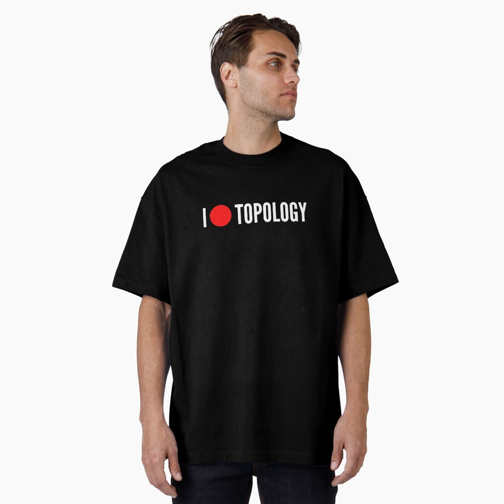 "I love topology math geek joke - black oneline" Essential T-Shirt for ...