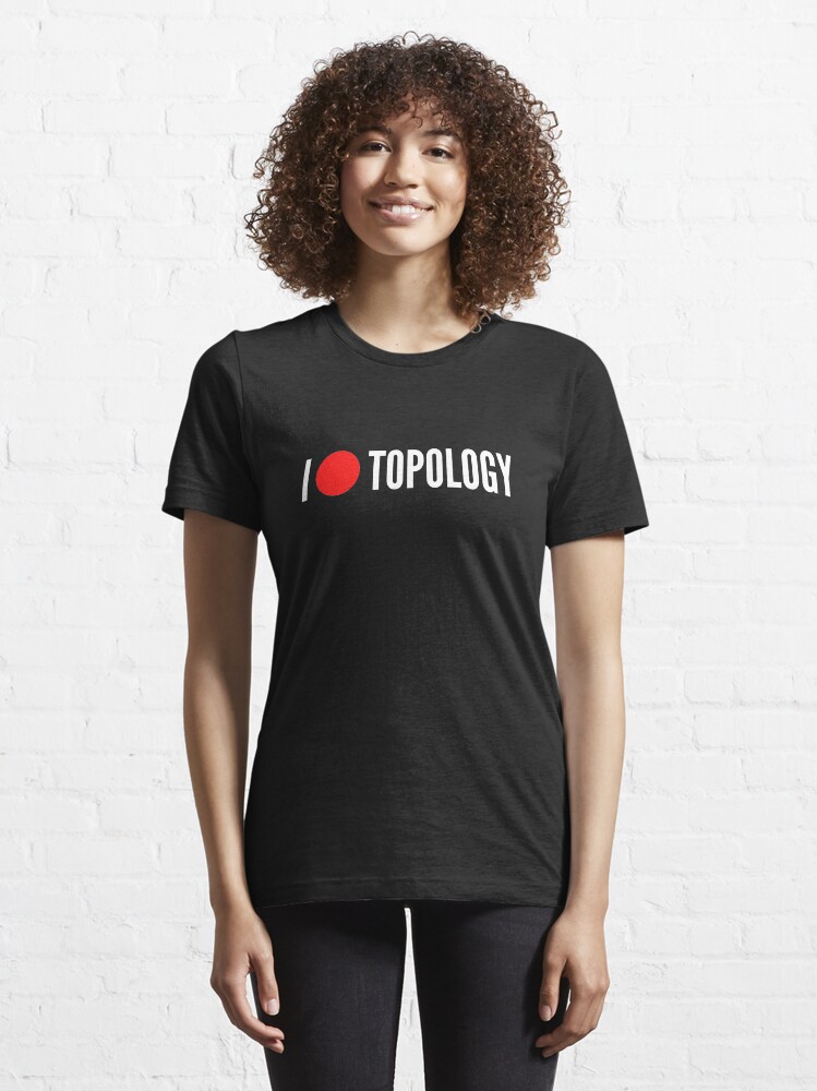 "I love topology math geek joke - black oneline" T-shirt for Sale by ...