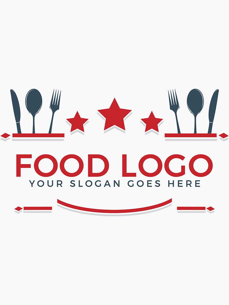"FOOD LOGO" Sticker by mohamedziar | Redbubble