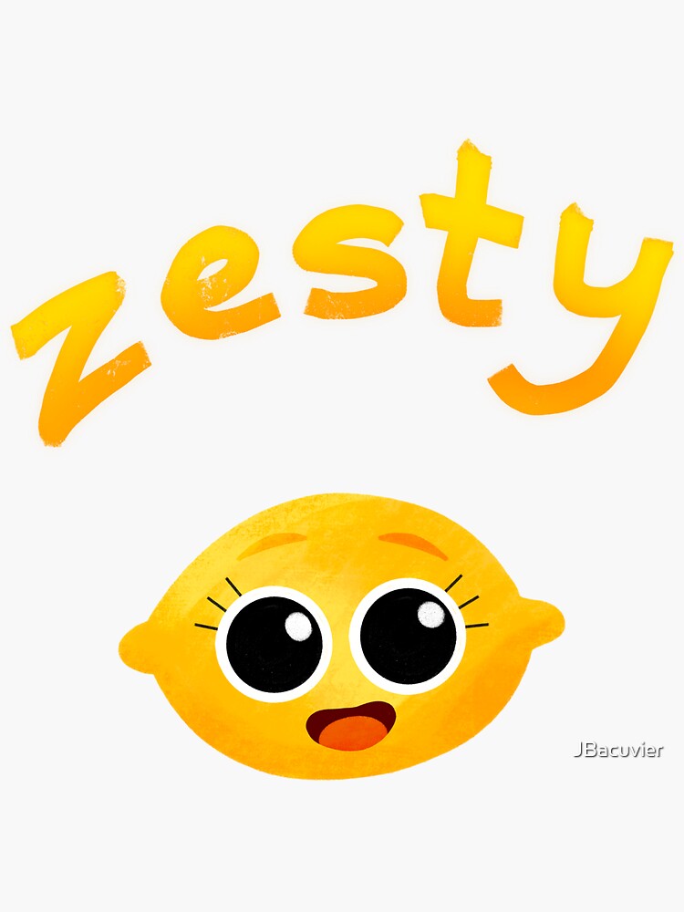 "Zesty cute lemon" Sticker for Sale by JBacuvier | Redbubble
