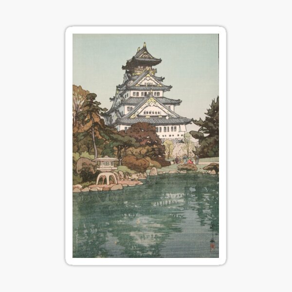 "hiroshi osaka castle" Sticker for Sale by josephinebol | Redbubble
