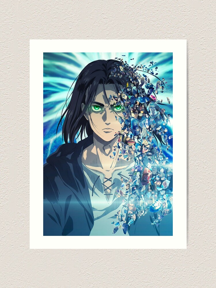 "Attack on Titan Eren visual" Art Print for Sale by snailhunter66 ...