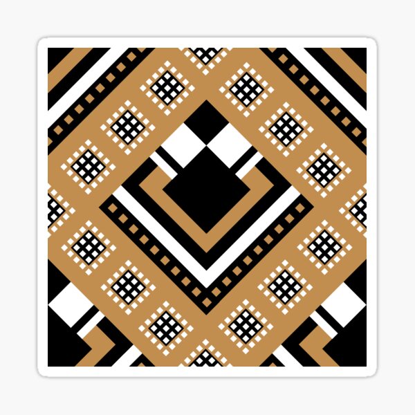 "Zimbabwe | Modified Traditional Retso Pattern( Light Brown, White and ...