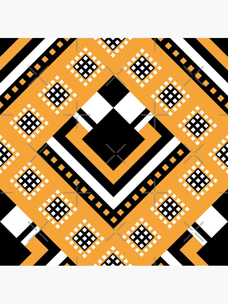 "Zimbabwe | Modified Traditional Retso Pattern( Yellow, White and Black ...