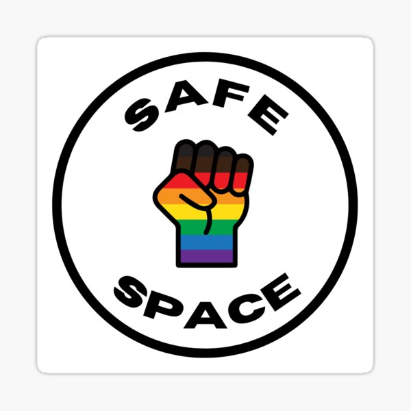"Safe space" Sticker for Sale by megansun | Redbubble