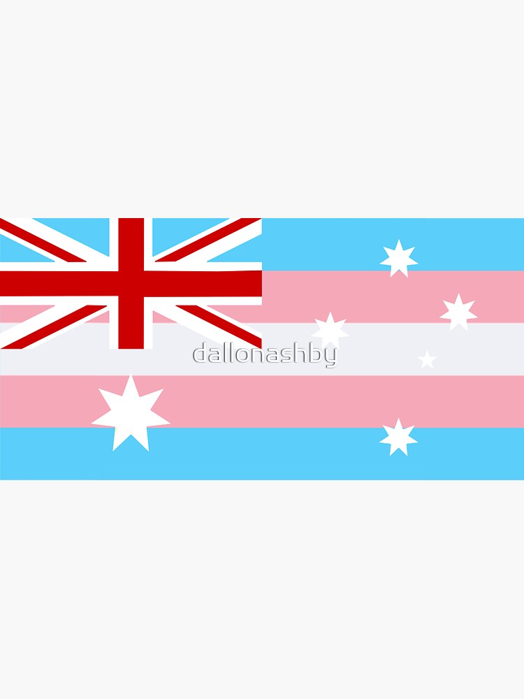 "Transgender pride Australian flag" Sticker for Sale by dallonashby ...