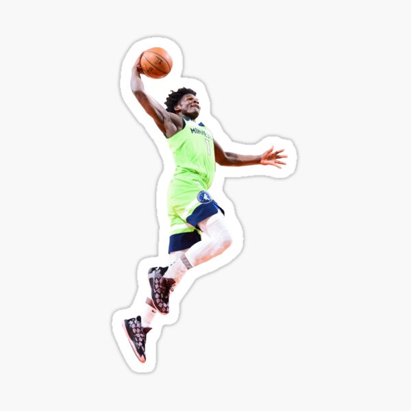 "Anthony Edwards 1 High Dunk" Sticker for Sale by vanlanhPro | Redbubble