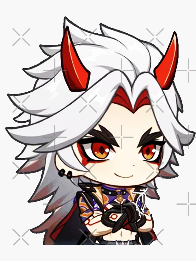 "Genshin Impact Arataki Itto Chibi Niedlich" Sticker von Omagatoki ...