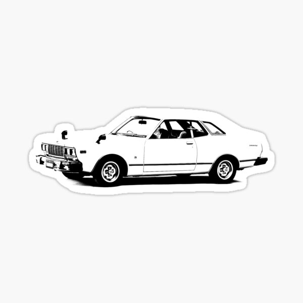 "Datsun Bluebird 200B Coupe 1978 02" Sticker for Sale by DatsunStyle ...