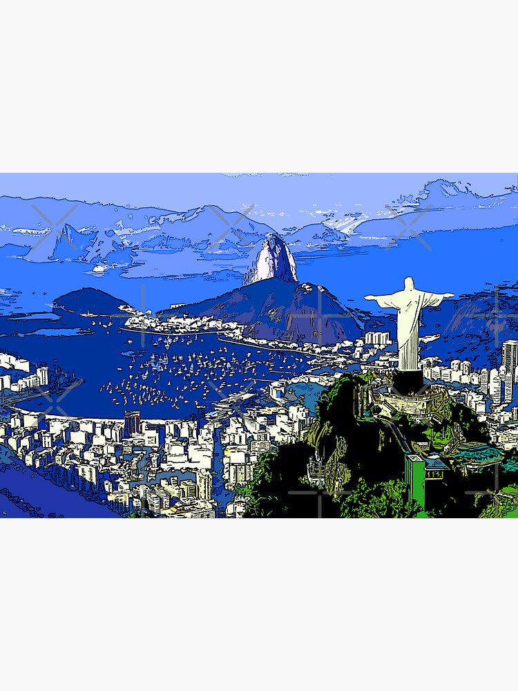 "Rio de janeiro" Sticker for Sale by JoanaRamos | Redbubble