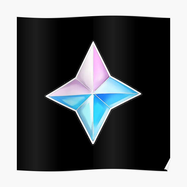 "PRIMOGEM - Genshin Impact " Poster for Sale by WonkyCute | Redbubble