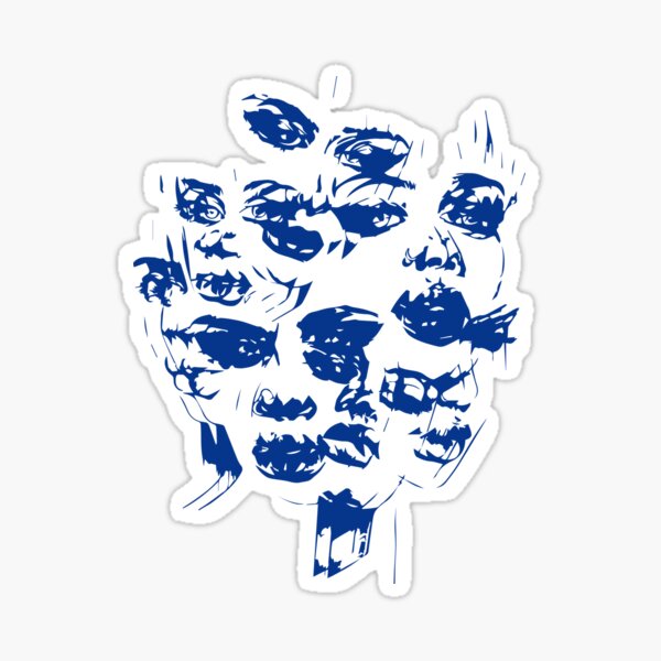 "THE DIFFERENT BIPOLAR FACES " Sticker for Sale by Rhitaben | Redbubble