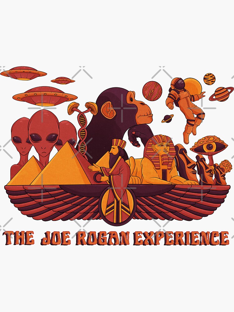 Pegatina «La experiencia de Joe Rogan - Psicodélico - Teoría del mono ...