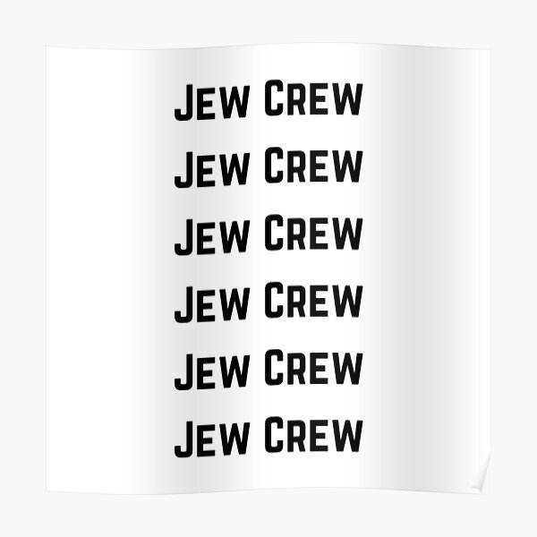 "Jew Crew Variety Pack" Poster for Sale by jreiken | Redbubble