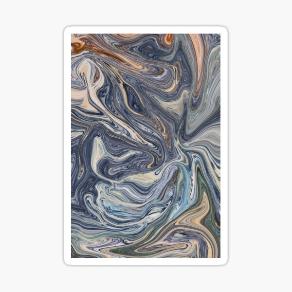 "Blue Liquid Stone Texture" Sticker for Sale by Asaha17 | Redbubble