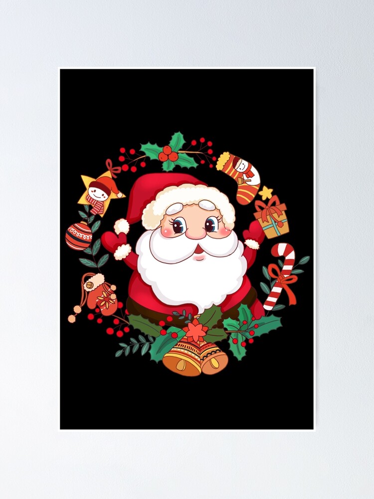 "Christmas Santa " Poster for Sale by sourav1993 | Redbubble