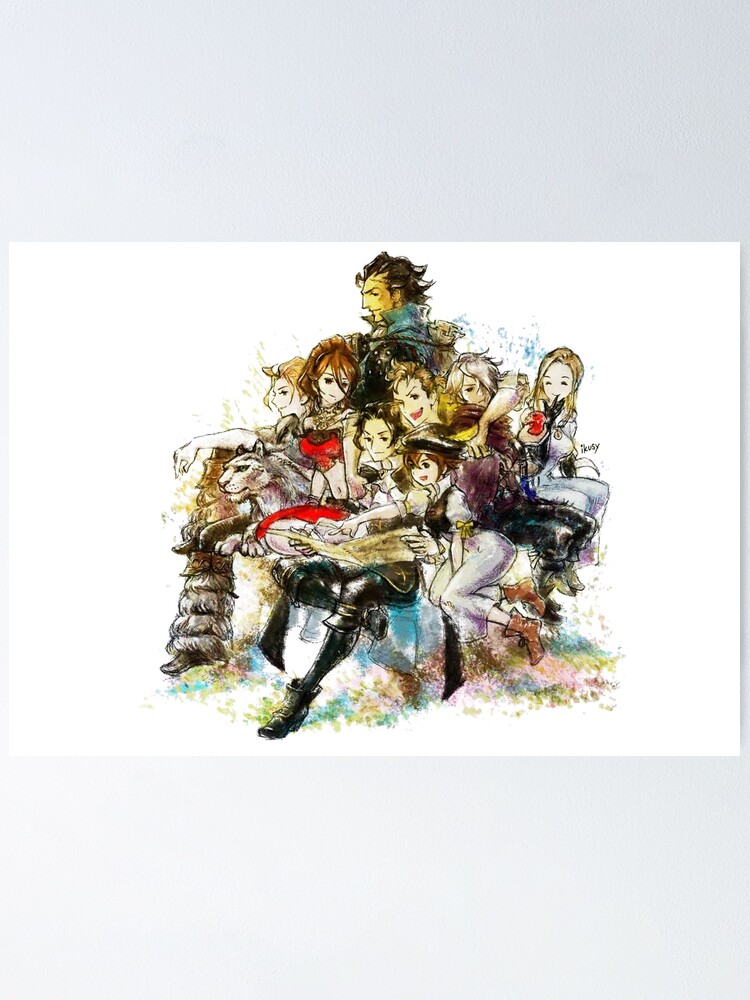 "Octopath Traveler" Poster for Sale by CeladonRB | Redbubble