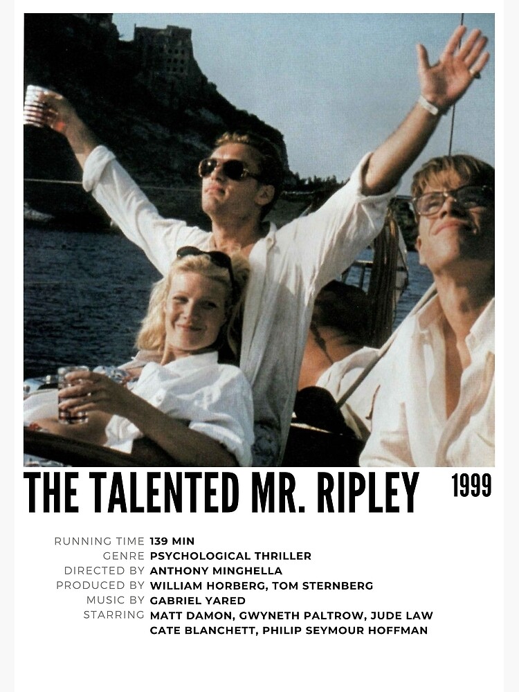 The Talented Mr. Ripley Premium Matte Vertical Poster sold by Okechukwu ...