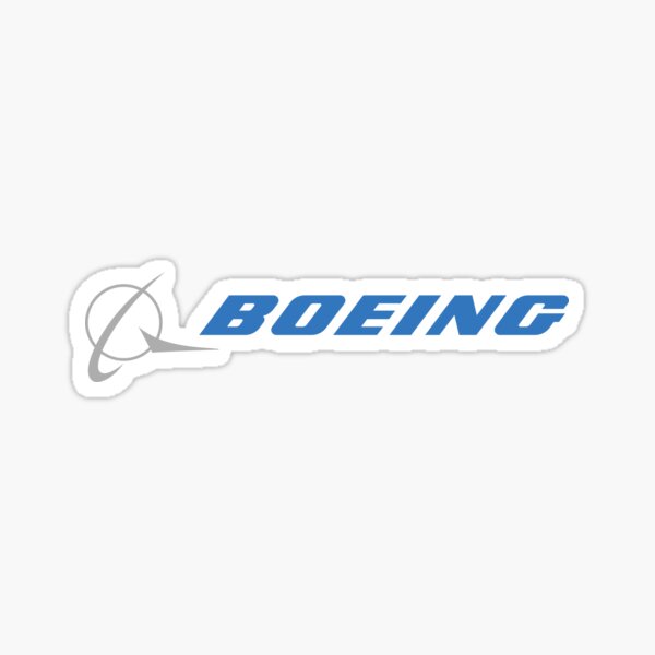"Boeing" Sticker by VelvinnUK | Redbubble