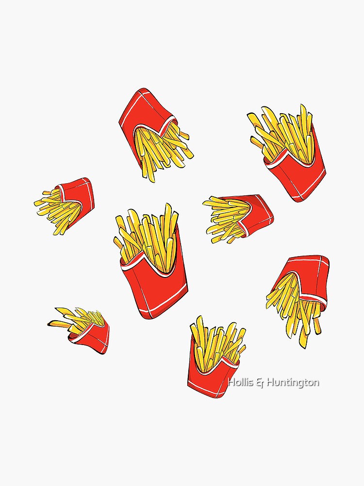 "French Fry Sticker Pack" Sticker for Sale by abigailclairej | Redbubble