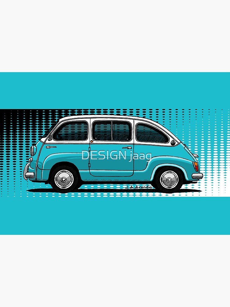 "My drawing of the classic Italian minivan car" Poster for Sale by ...